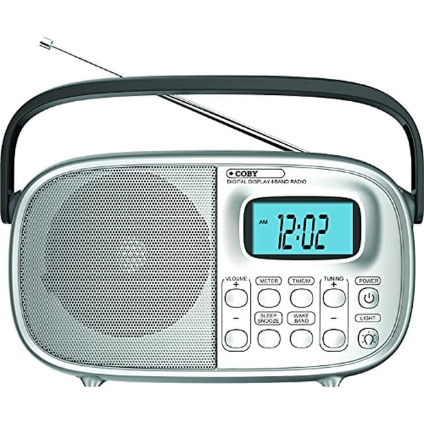 COBY CR-202 Radio Portátil AM/FM Estéreo Multibanda Banda Mundial con ...