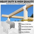 FUGee-4 Set T Shaped Post Caps 4x4 4x6 Beam Brackets T Post to Beam ...