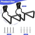 Heavy-Duty Iron Surfboard Wall Mount, Non-slip Design, Holds 77lb, Fits ...