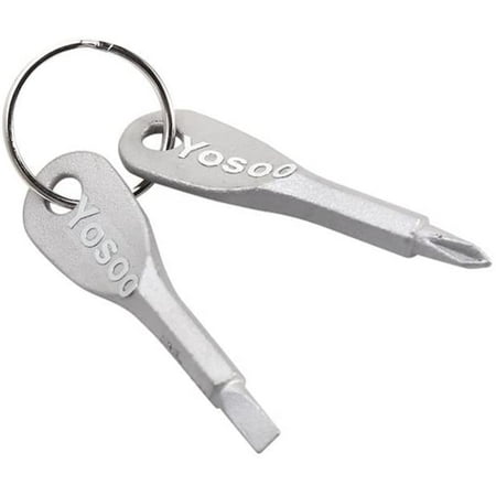 Screwdriver Keychain Set Portable Pocket Tool Stainless Steel ...