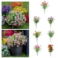 Artificial Aquatic Plant Bouquet, Silk Screen Cloth Violet Flowers ...