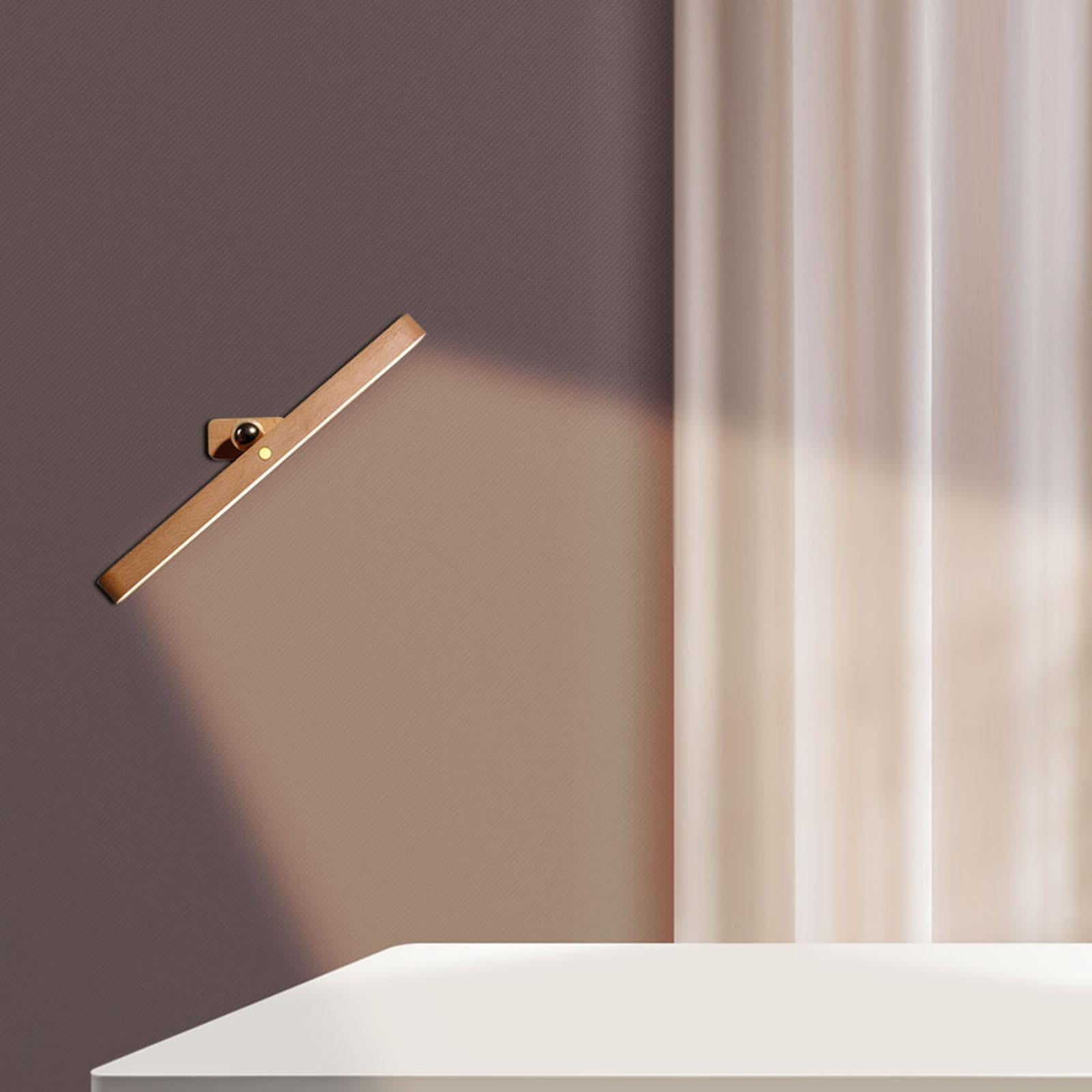 Wall Reading Light Bed Lamp Dimmable Lighting Rechargeable Battery ...