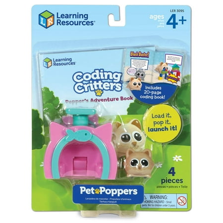 Learning Resources Coding Critters Go Pets Pepper The Cat, Early Coding ...