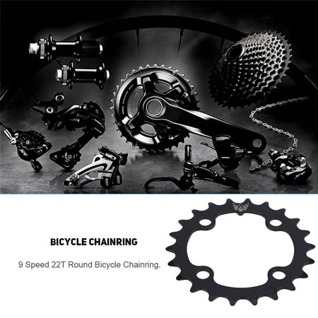 Sonew 22T Bicycle Round Carbon Steel Chainring for BCD 104mm 9 Speed ...