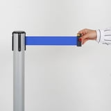 M&T Displays Gray Crowd Control Stanchion Barriers Queue Post 37" High ...