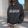 BVnarty Unisex Fall Winter Letter Print Hoodie Drawstring Sweatshirt ...