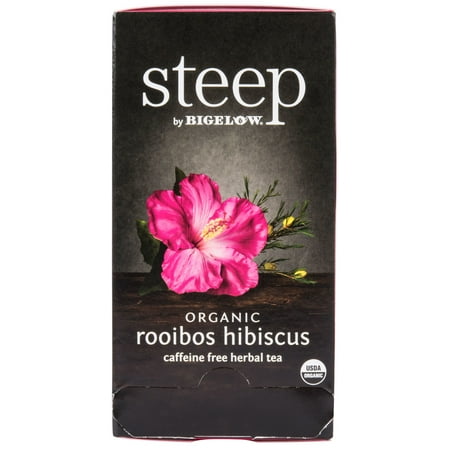 Steep By Bigelow Organic Rooibos Hibiscus Tea Bags - 20/Box | Walmart ...