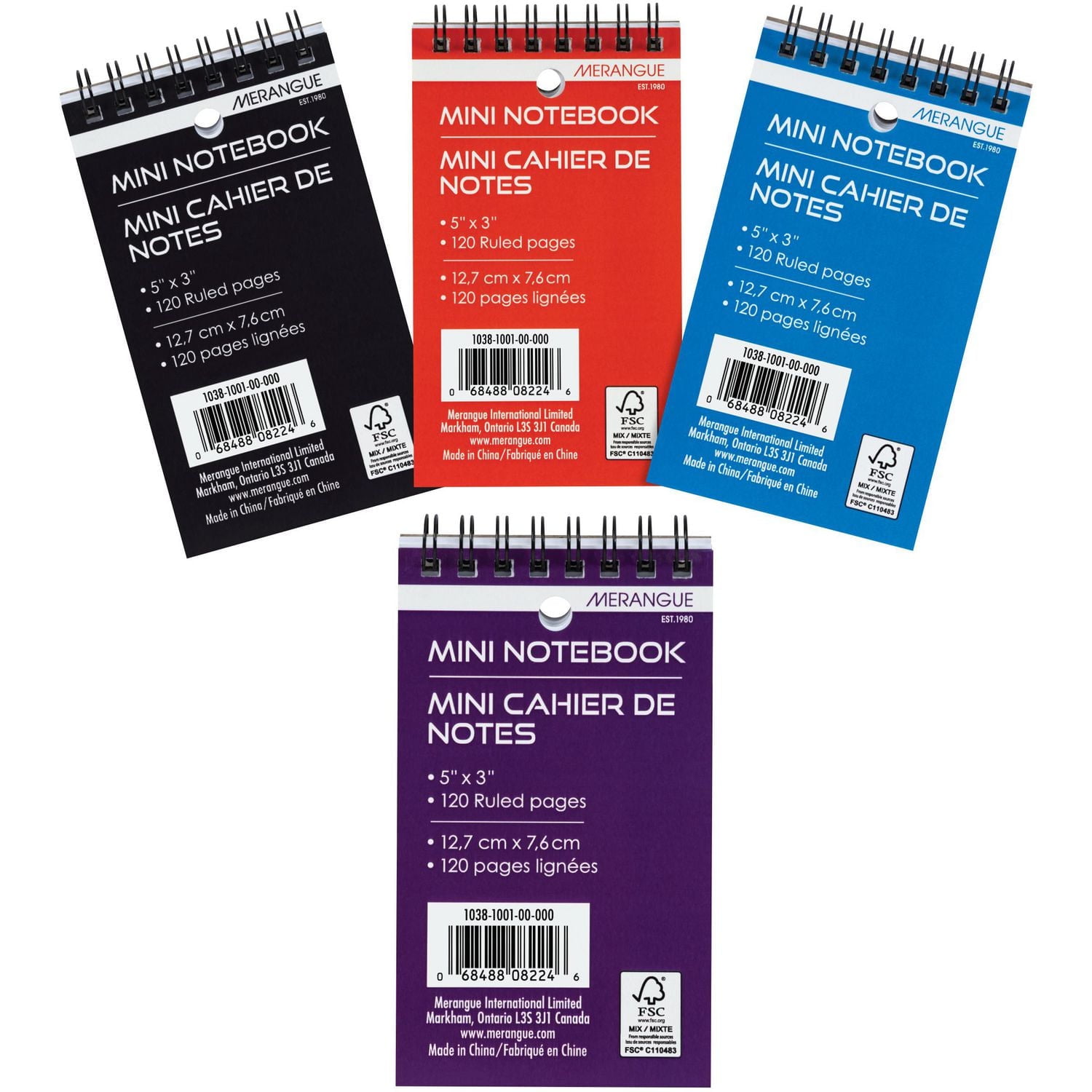Click here for Merangue Mini Top Coil Notebooks  5 X 3  60 Sheets... prices