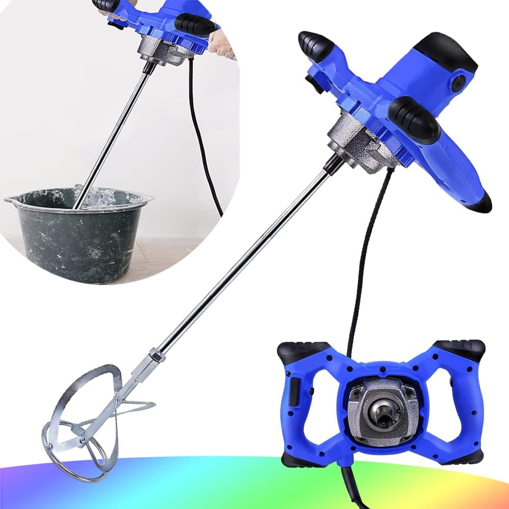 Bowoshen 2600W Handheld Electric Concrete Cement Mixer Drywall Mud ...