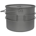 1600ml (54 oz) Titanium Pot with Bail Handle - Ultralight and Compact ...