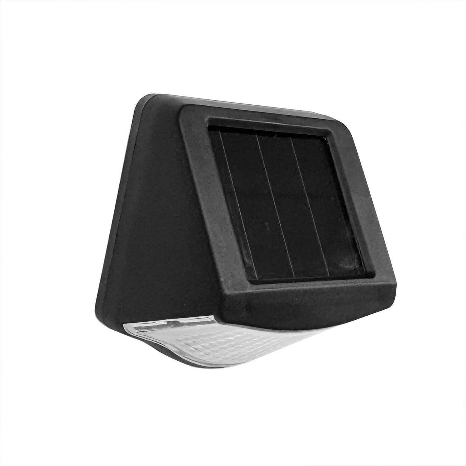 Mainstays Solar Powered Black LED Step Light, 3 Lumens, Mainstays 3L ...