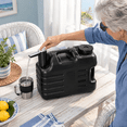 Black 5 Gallon Camping Water Container with Electric Pump and Spigot ...
