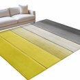 4x6 Yellow Grey Wood Grain Area Rug for Living Room, Washable Non Slip ...