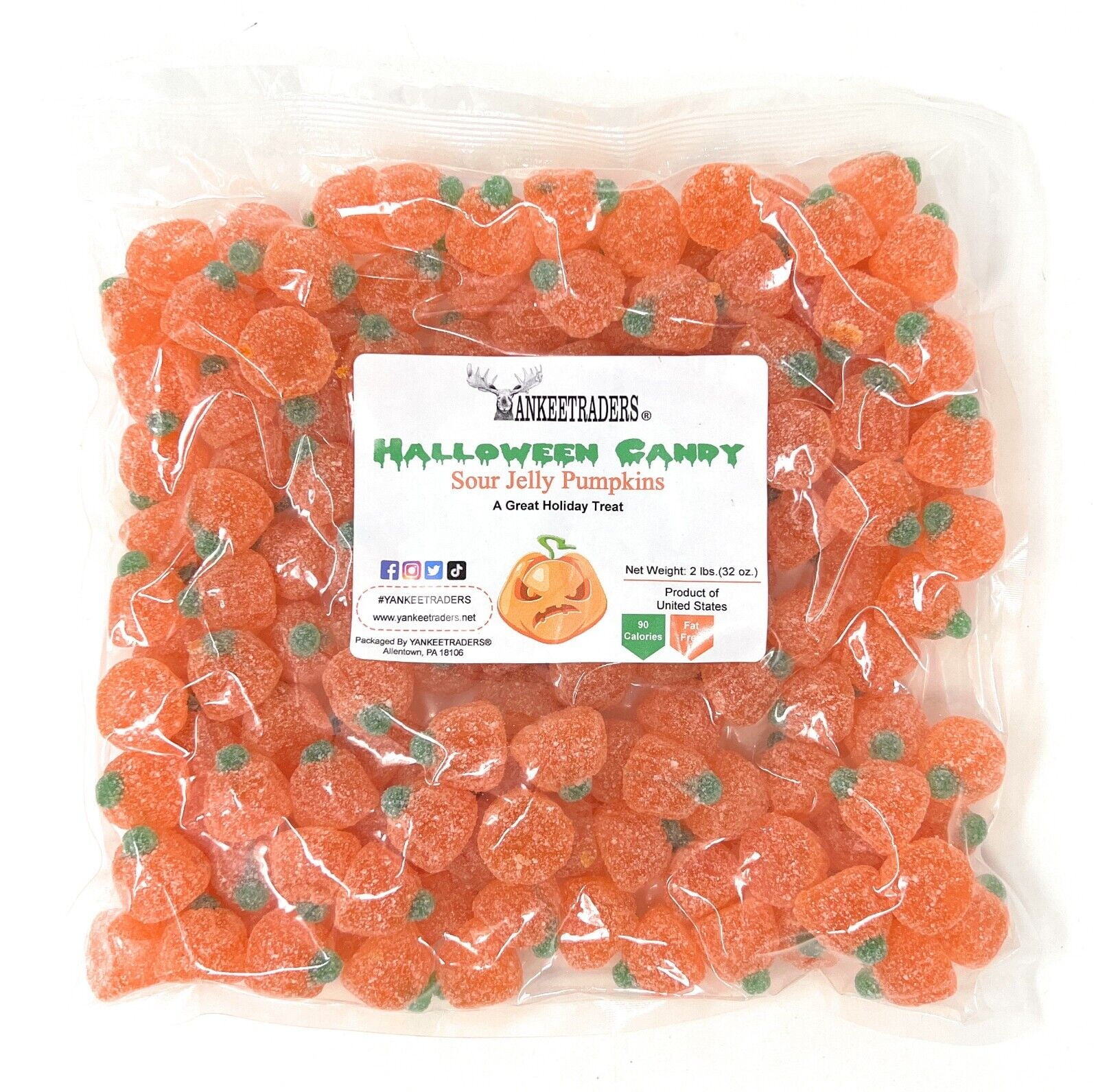Sour Jelly Pumpkins, 2 lbs. - Walmart.com