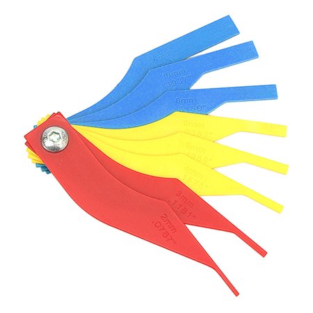 Brake Lining Thickness Gauge, 8 in 1 Cars Automotive Brake Pad Measure ...