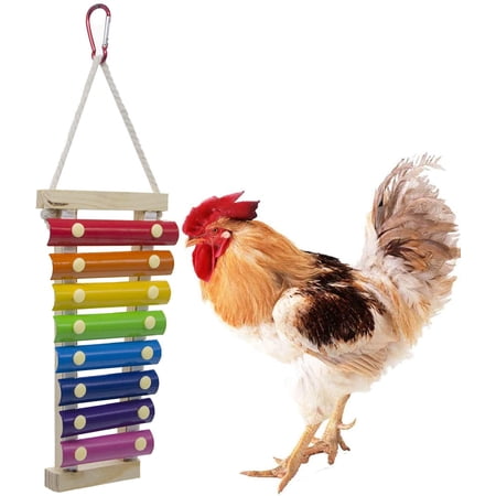 Chickens Xylophone Toy Hens Suspensible Wood Xylophone Music Toy with 8 ...