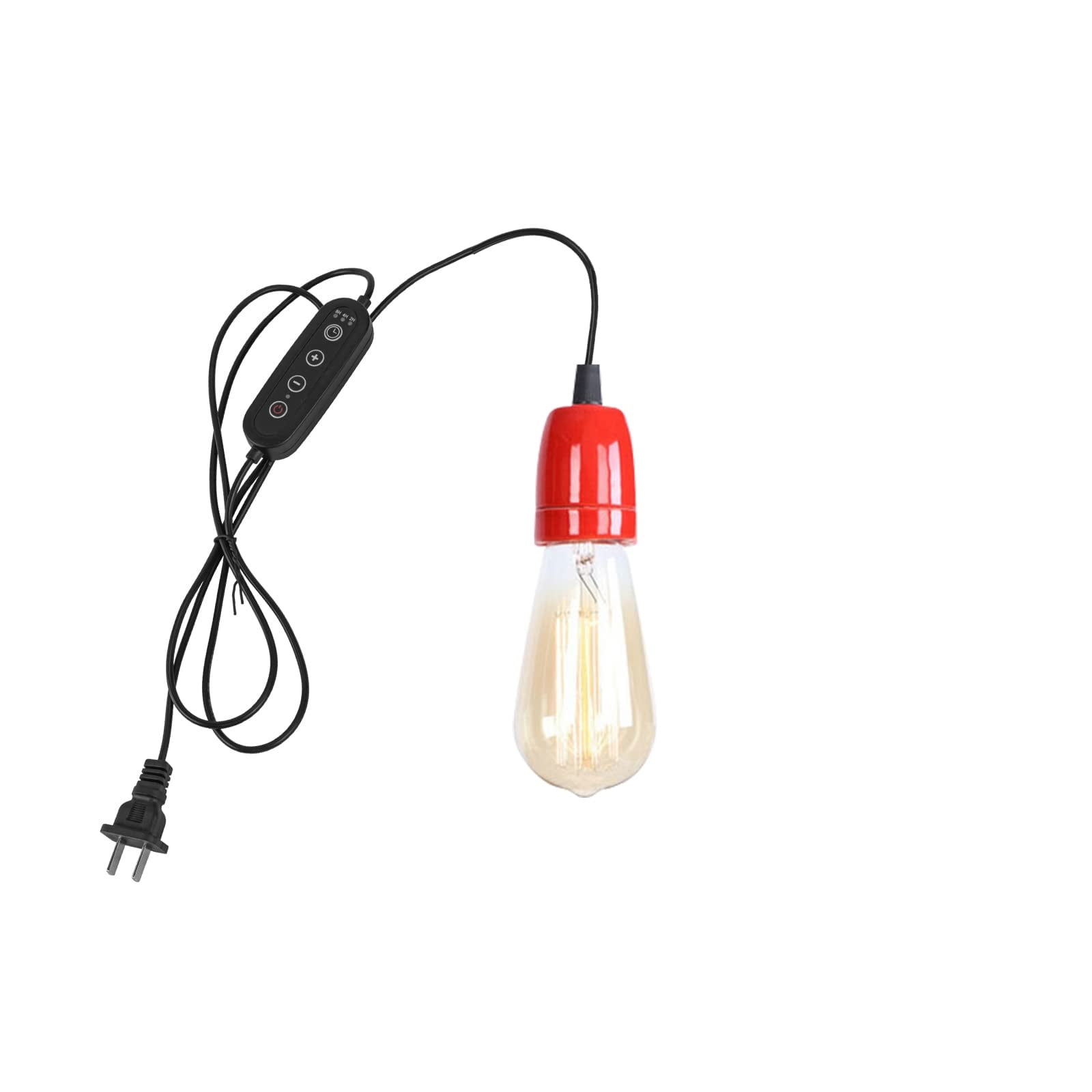 FSLiving Dimmable Timer Set Hanging Lighting 5.9Ft Plug in Cord Ceramic ...