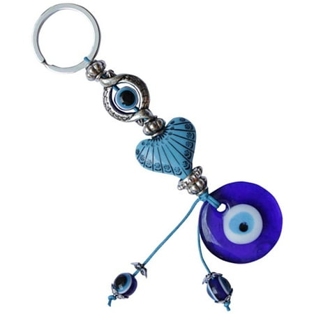 yayagoli Blue Eye Keychain Evil Eye Keychain Blue Glass Hamsa Good Luck ...