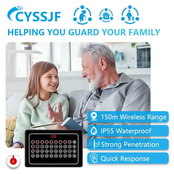 KFFKFF Diner Paging System, 400m Wireless Distance Queue Alert, Patron ...
