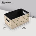2 Pcs Foldable Felt Storage Bins Decorative Fabric Organizer Baskets ...