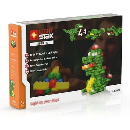 Light Stax Illuminated Blocks, 105-Piece Reptiles Set | Walmart Canada
