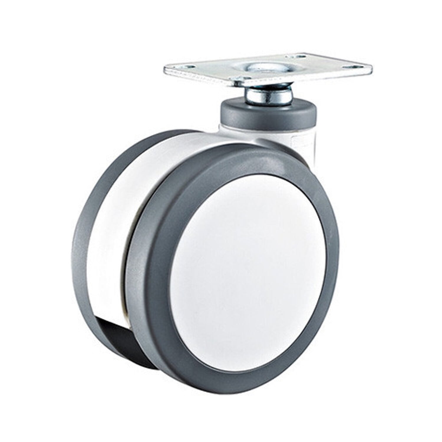 Carrymaster ACMCT-127SF Light-Duty Swivel Flange Medical Plastic Caster ...