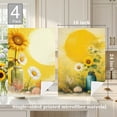 summer tea towels A painting of sunflowers in a vase on a table grandma ...