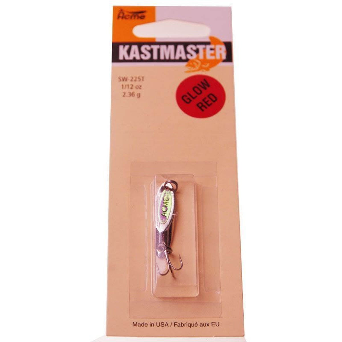 Acme Kastmaster - W/Tp 1/12 Oz Ch/Glow - Walmart.com