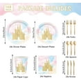 168pcs Princess Party Decorations Castle Paper Plates Napkins ...