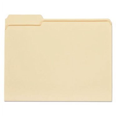 Office Manila File Folders, Single Ply Top Tab, 1/3 Cut Third Position ...
