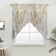 Abstract Plant Swag Valances for Windows 36 inches Long, Trees Forest ...
