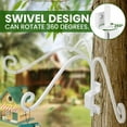 4 Pack Plant Hangers Outdoor : Swivel Bird Feeder Hangers Wall Mount ...