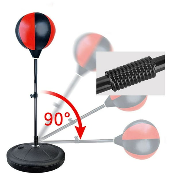 Adjustable Height Kids Punching Ball Bag Inflatable Speed Ball Kids ...
