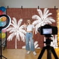 Brown Palm Trees Backdrop for Photography, Summer Beach Tropical ...
