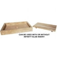Eden Bath EB-S006BT-H Rectangular Infinity Pool Sink- Honed Beige ...