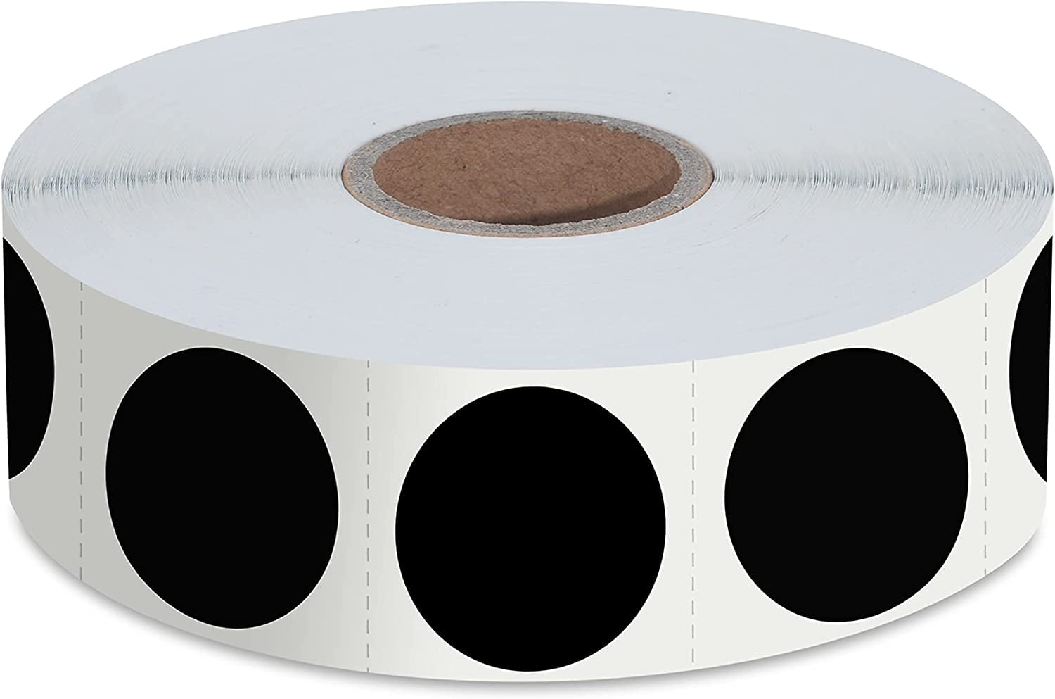 1500 PCS Black Round Color Coding Circle Dots Inventory Stickers Labels ...