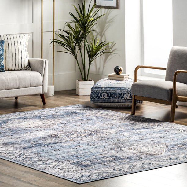 nuLOOM Area Rug, 5' x 8', Blue - Walmart.com