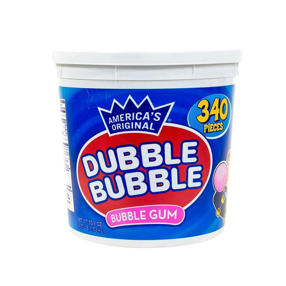 Dubble Bubble America's Original Bubble Gum Tub (340 pcs.) - Walmart ...