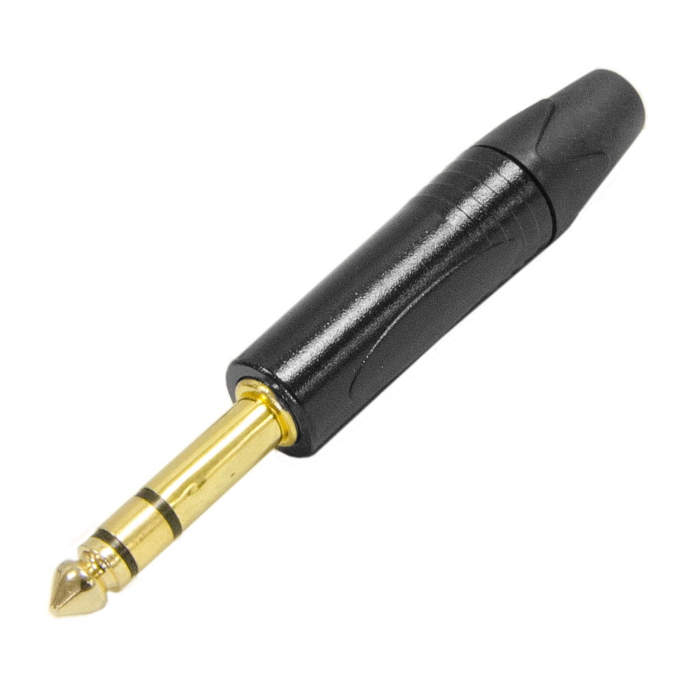 Seismic Audio - 1/4" Male Stereo Cable Connector - 3 Pole - Black and ...