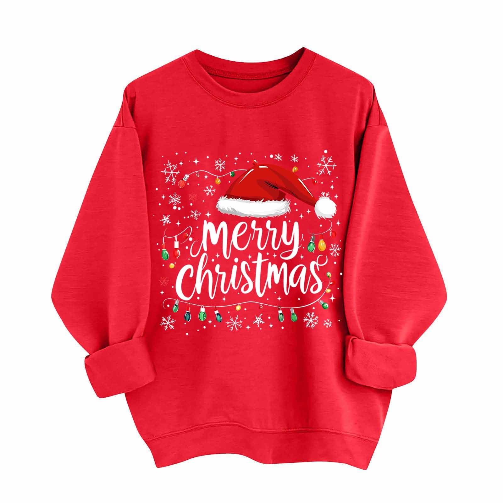 Click here for Lcklvx Christmas Sweatshirts For Women Crewneck Cu... prices