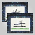 A4 File Binder 2Pack Pouch Pencil Work & Study File Pouch Blue Glass ...