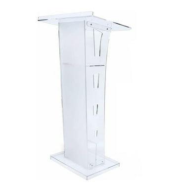 INTBUYING Acrylic Clear Speech Lectern Church Podium for Weddings ...