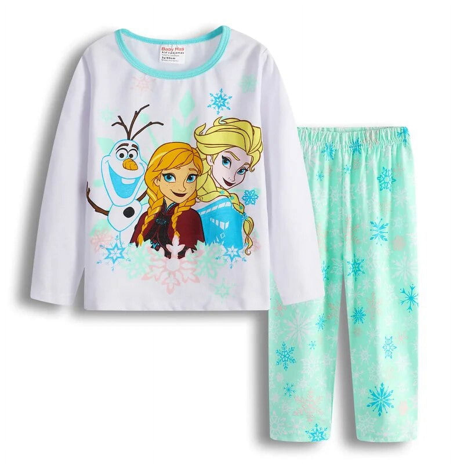 Pijamas de dibujos animados de Frozen para niñas, ropa de dormir de ...