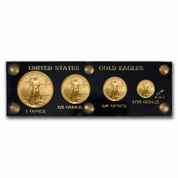 4-Coin American Gold Eagle Set BU (Random Year) - Walmart.com