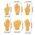 GARENAS Tiny Finger Hands Rubber Mini Tiny Finger Hands Flat Hand Style ...