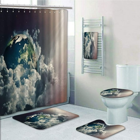 EREHome World Abstract Planet Earth View with Majestic Clouds Sun Rays ...