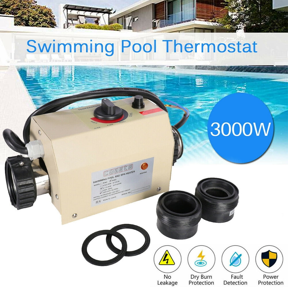 CJC Swimming Pool Thermostat Electric SPA Water Bath Heater Temperature ...
