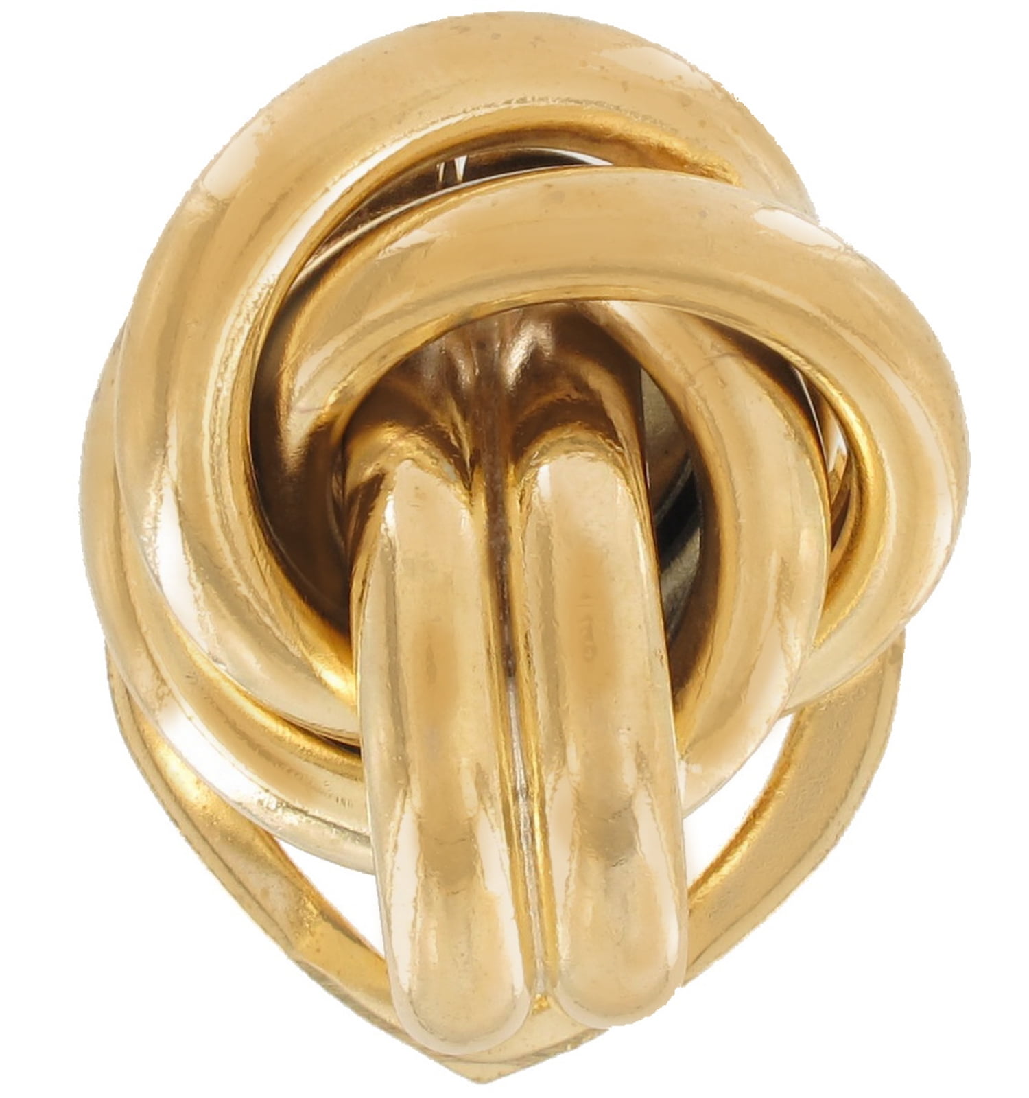Large Gold Tone Knot Scarf Clip Ring Signed Rr Ladies Adult Female ...