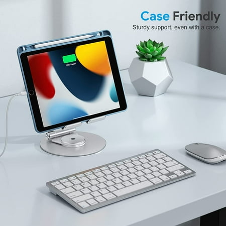 Support pour iPad, Support Tablette Rotative à 360° Pliable et Réglable ...