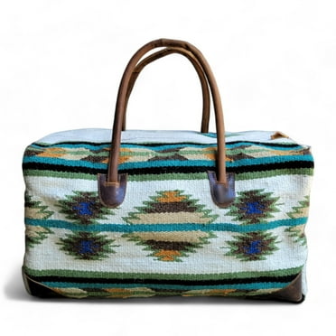Aztec Large Weekender Southwestern Duffel Bag Cayman Saddle Blanket Bag ...